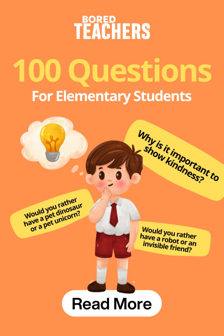 100 Questions of the Day for Elementary Students